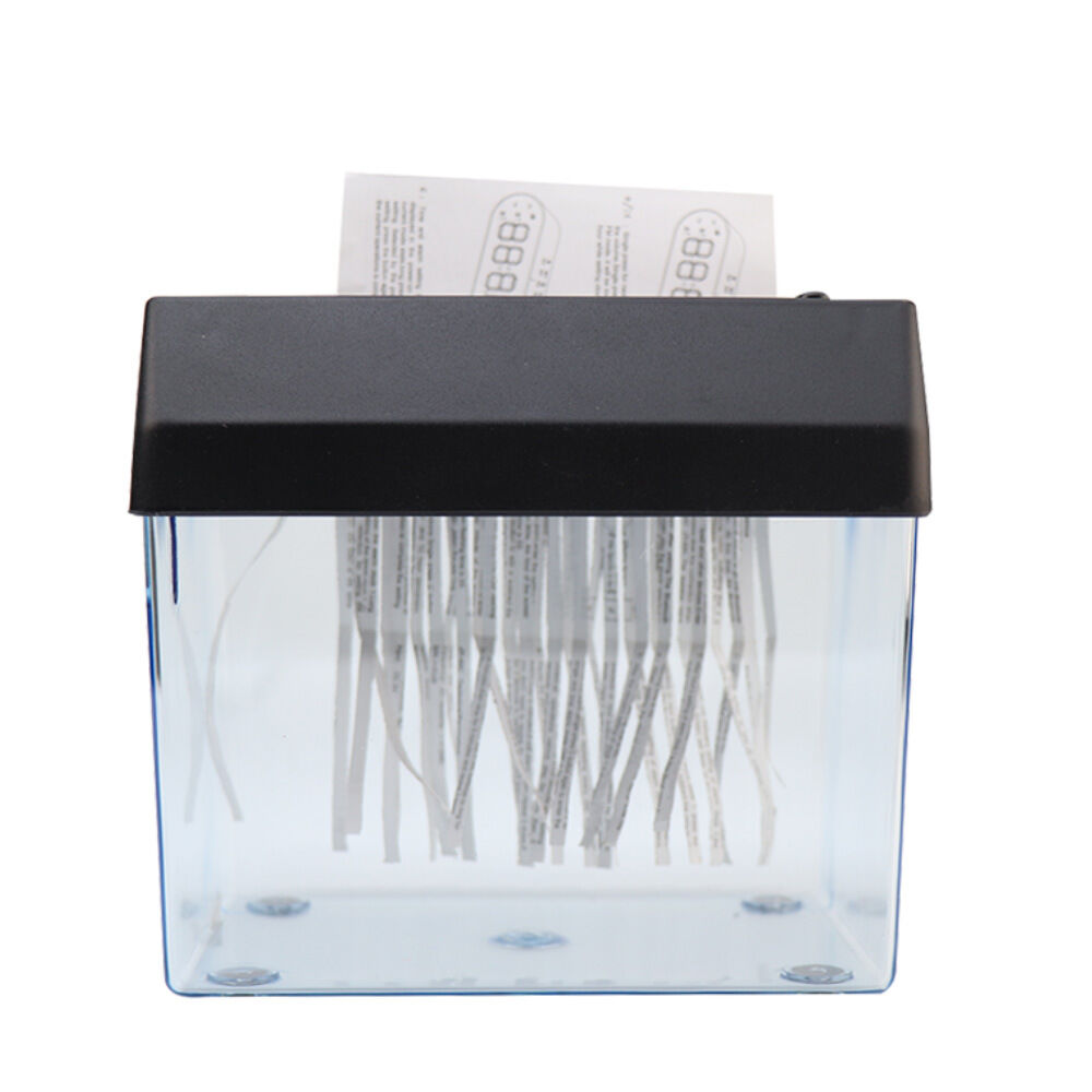 Desktop A4 Hand Shredder Tabletop Home Office File Paper Shredder Strip ...