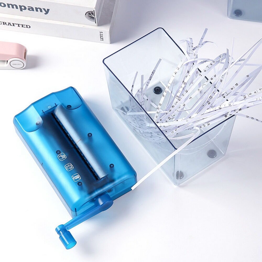 Mini Manual Paper Shredder Portable Hand-cranked Straight Cutter ...