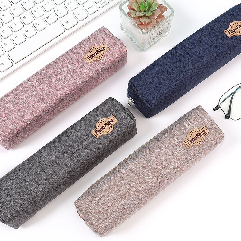 Pencil Bag Black Dirty Resistant Stationery Bag Large Capacity Pencil ...