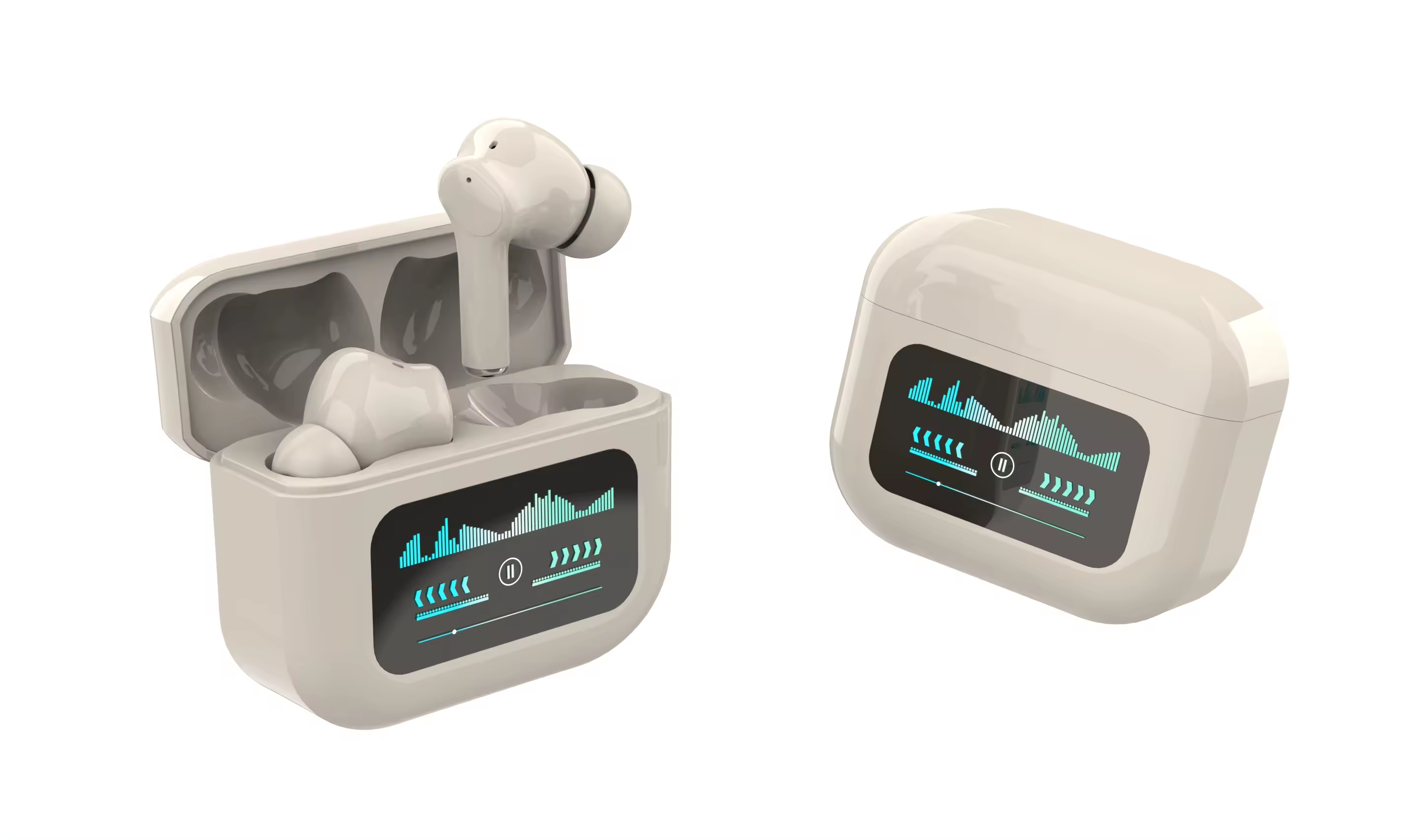 A9 Pro Audifono Wireless Earbuds With Touch Lcd Screen 50h Playtime In ...