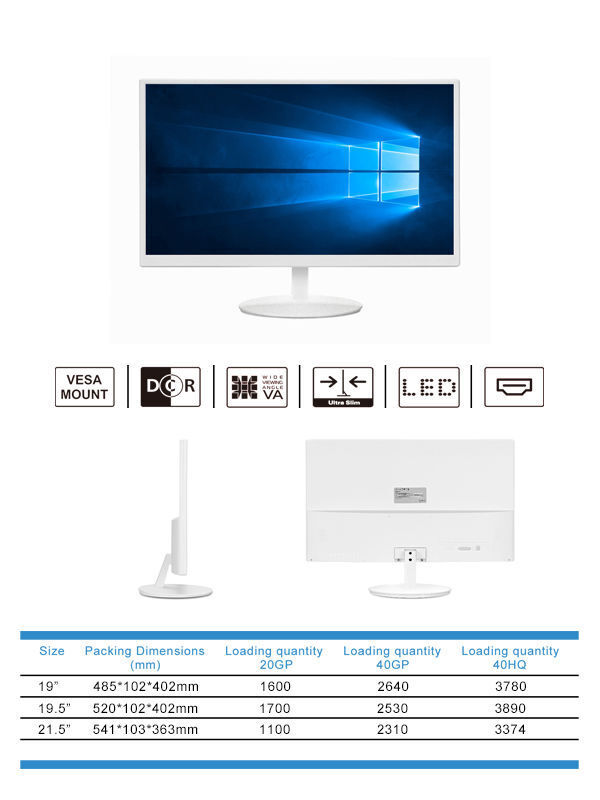 Widescreen Led Pc Monitor 19.5 Inch With Ce Rohs - China Wholesale Led ...