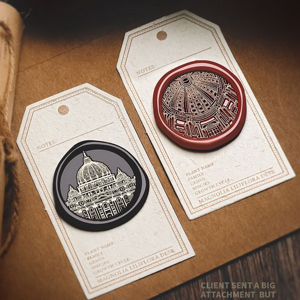 Best Price European Style Castle Series Cyber City Dome Phantom Crystal Wax Seal Stamp Head ...