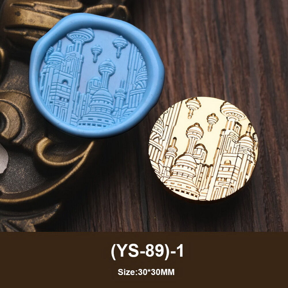 Best Price European Style Castle Series Cyber City Dome Phantom Crystal Wax Seal Stamp Head ...