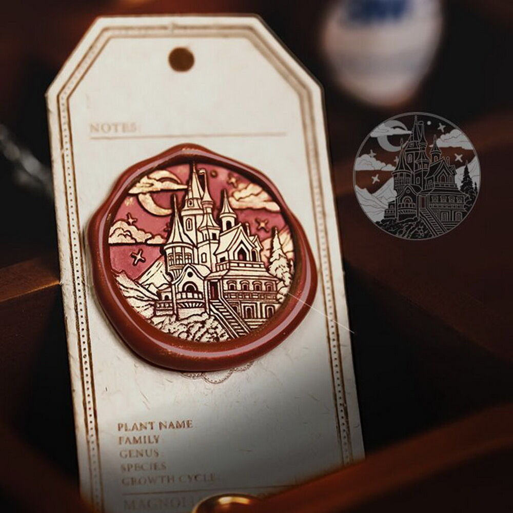 Best Price European Style Castle Series Cyber City Dome Phantom Crystal Wax Seal Stamp Head ...