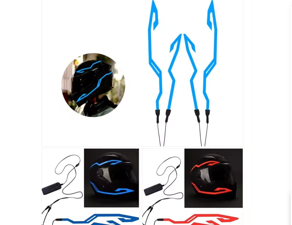 New Arrival Cool Shapes Led Motorcycle Helmet Strip Light Glowing ...