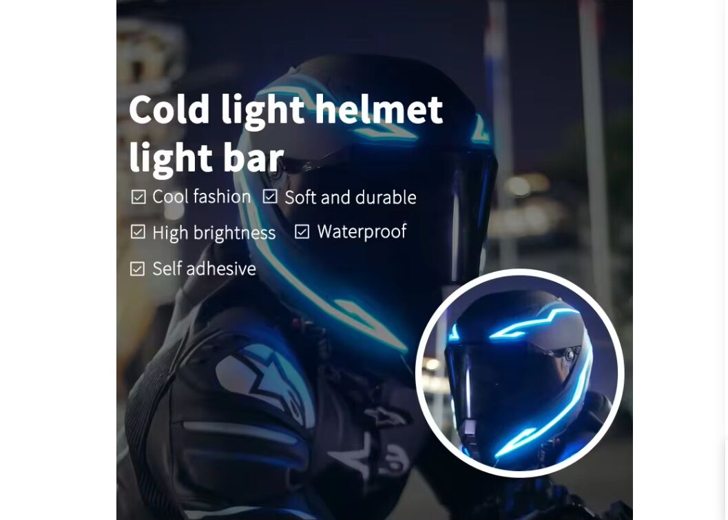 New Arrival Cool Shapes Led Motorcycle Helmet Strip Light Glowing ...