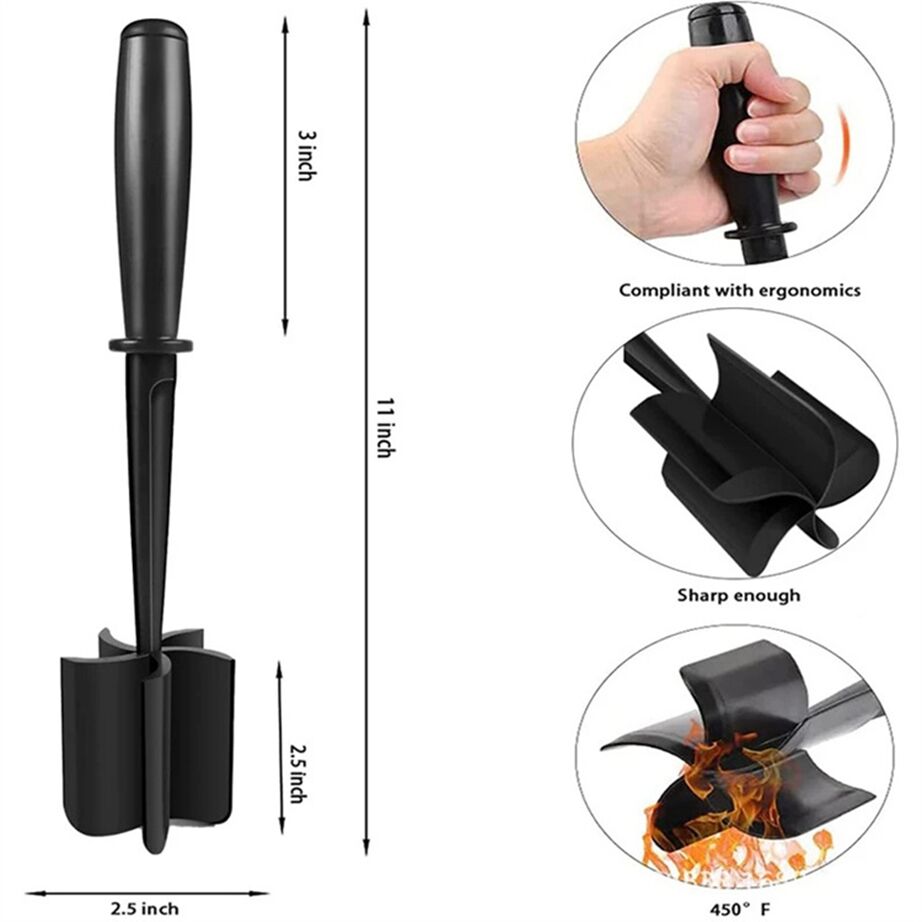 New Kitchen Tool Meat Chopper Grinding Pounding Meat Spatula Cooking ...