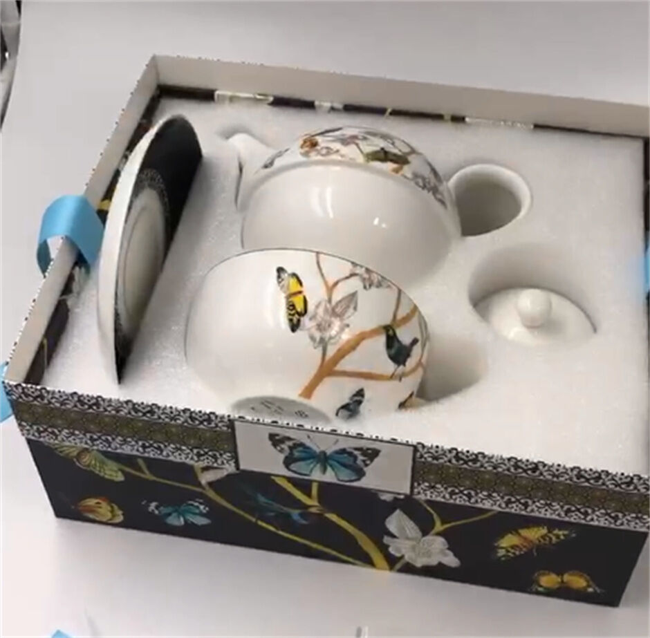 Smf Wholesale Fine Bone China Coffee&tea Set Gift Set Customize Logo ...