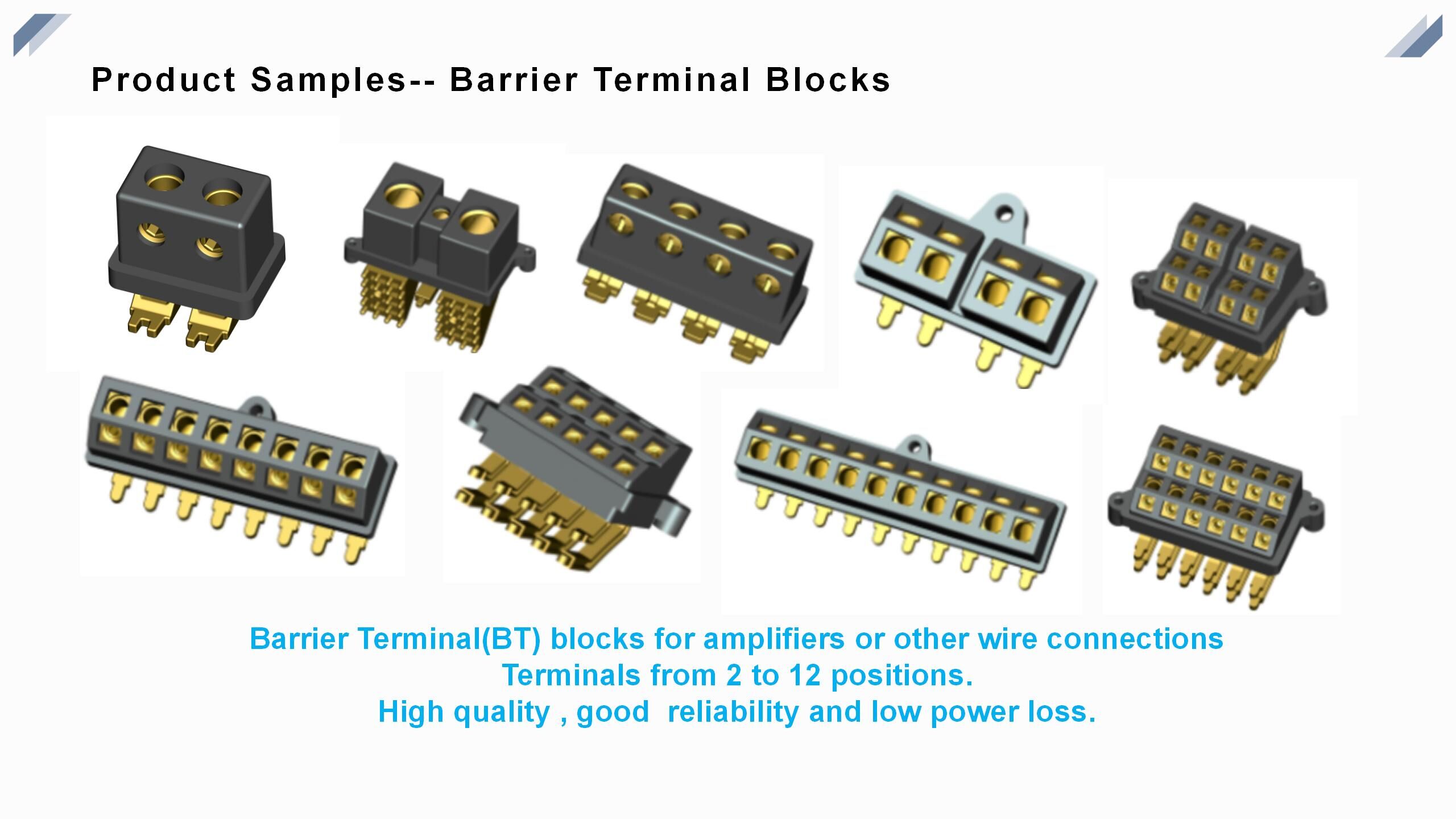 2 Position Pcb Mounting Barrier Terminal Block, Car Amplifier Terminal ...