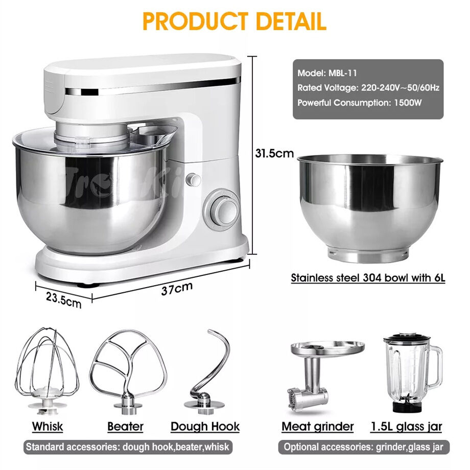Chef Machine, Household Desktop Multifunctional Stand Mixer, Commercial ...