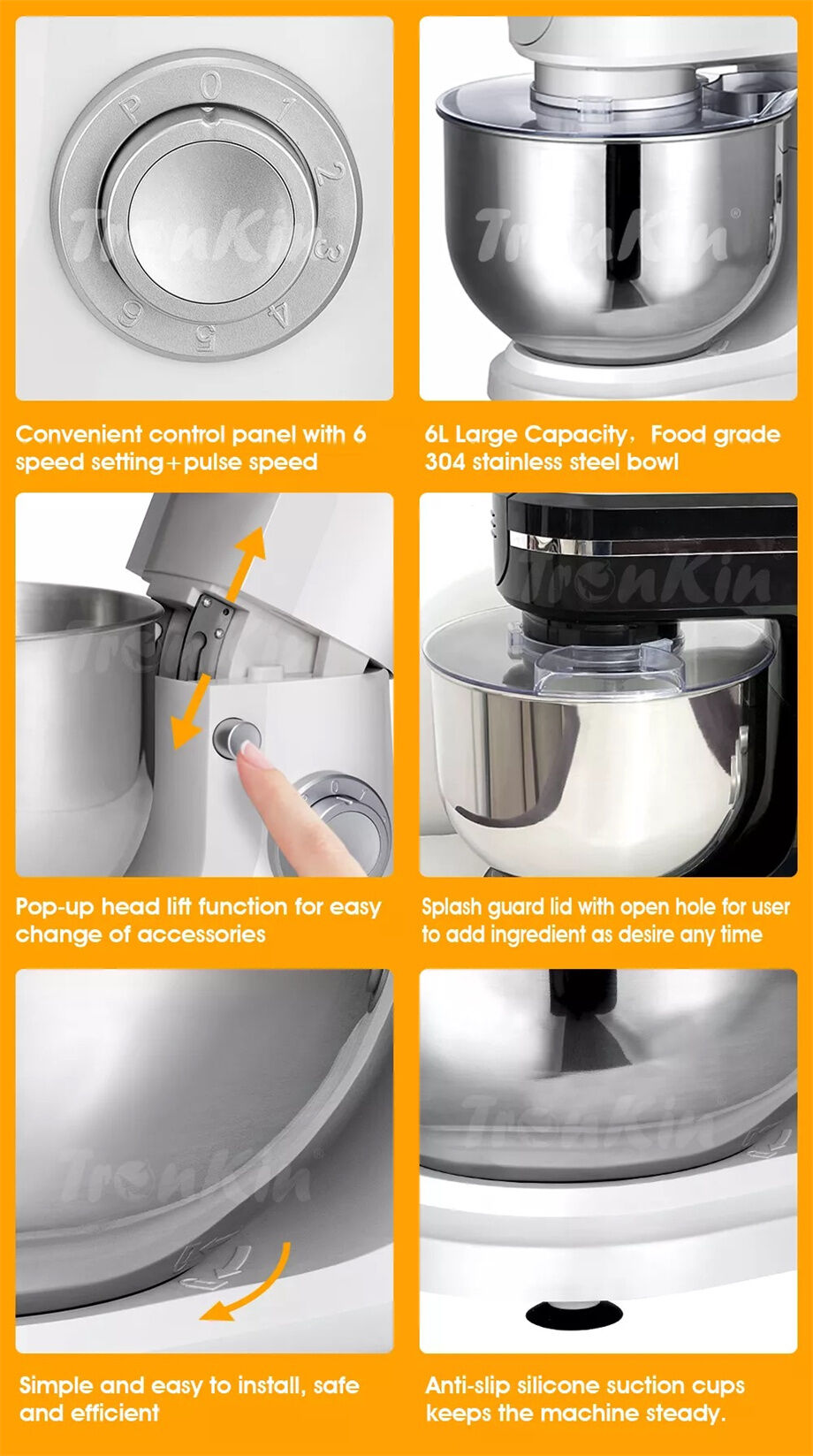 Chef Machine, Household Desktop Multifunctional Stand Mixer, Commercial ...