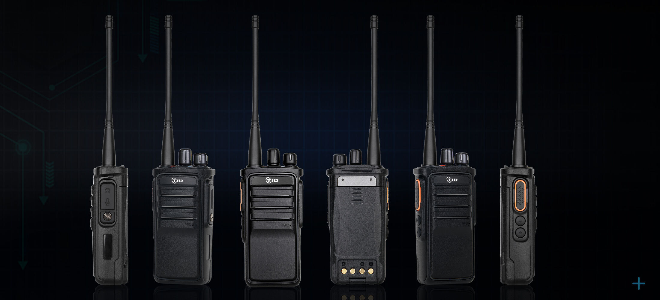 Tid Td-v712 Uhf 400-480mhz Two Way Radio Professional Fm Transceiver ...