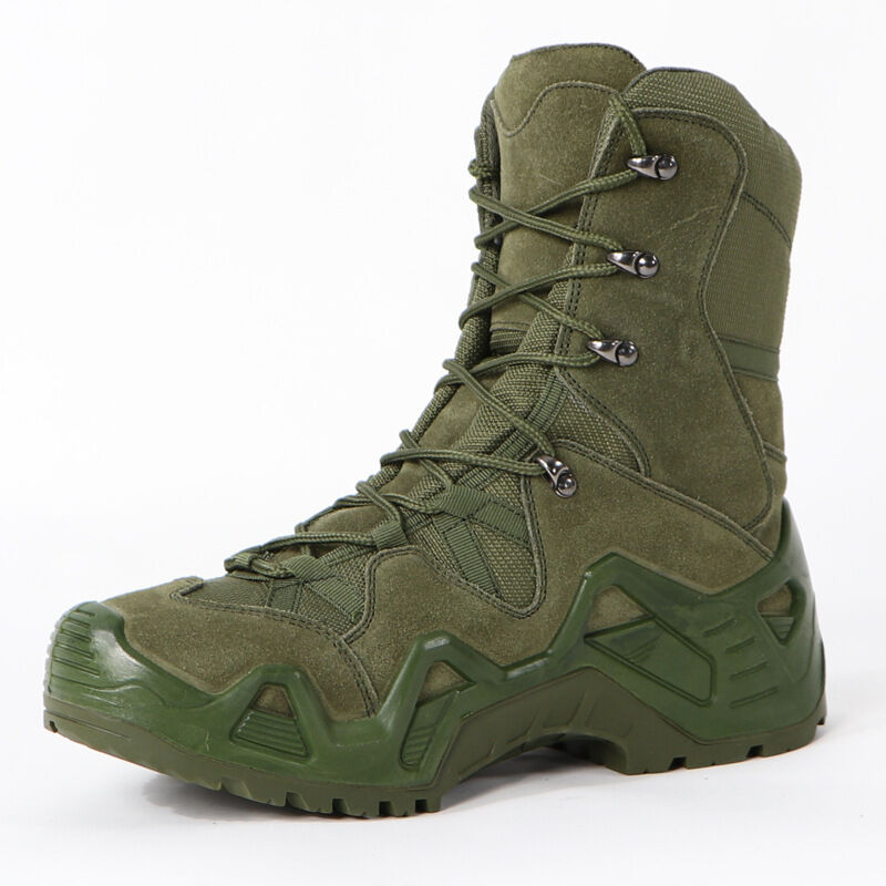 Lowa Style Tactical High Cut Split-grain Leather Combat Hiking Boots ...