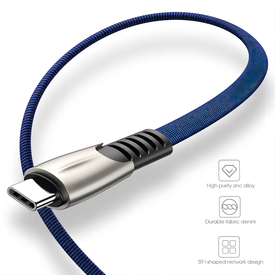 Bulk Buy China Wholesale Braided New Design Zinc Alloy Data Sync Fast ...