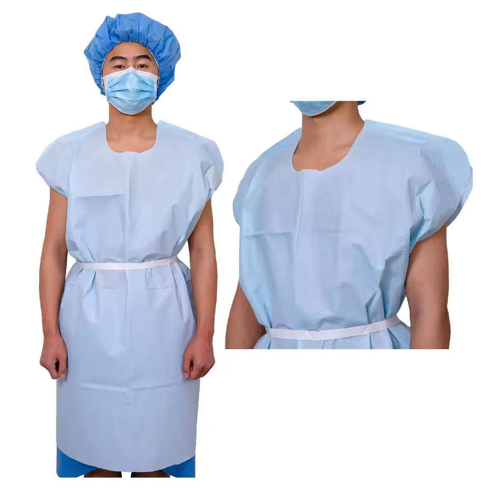 Disposable Unisex Hospital Tpt Tissue Paper Patient Gowns - China ...