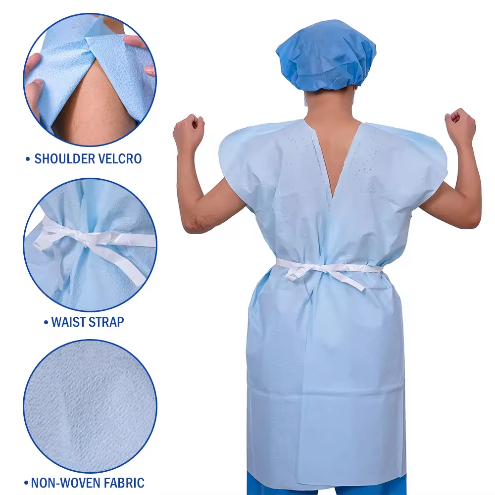 Disposable Unisex Hospital Tpt Tissue Paper Patient Gowns - China ...