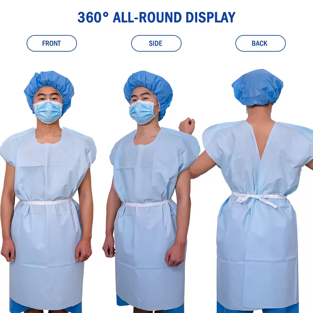 Disposable Unisex Hospital Tpt Tissue Paper Patient Gowns - China ...