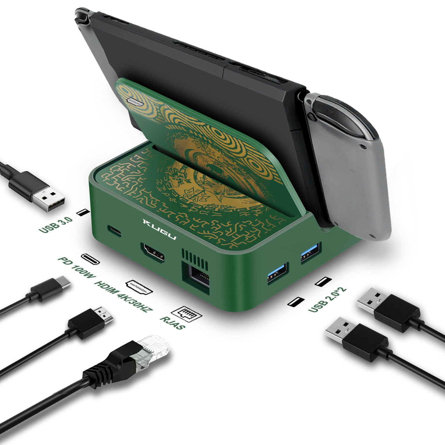 6-in-1 Tv Dock Docking Station For Switch, Charging With 4k Ultra Hd ...