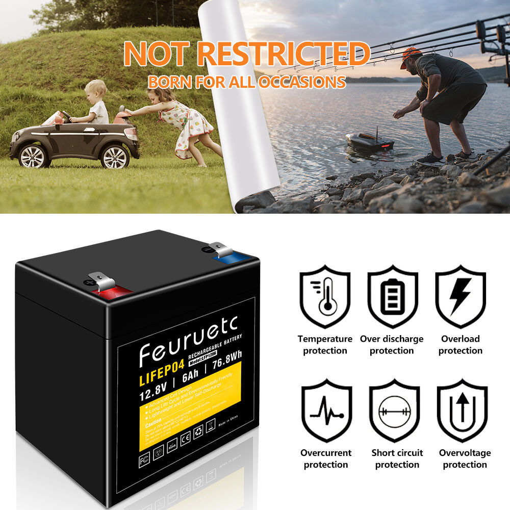 Power Storage Batteries 6ah Large Capacity Rechargeable Power Station ...