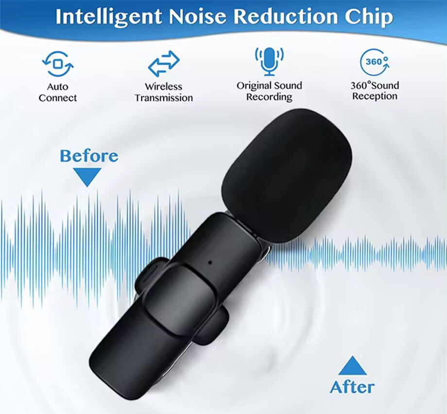 Cyke 3-in-1 Wireless Microphone System Professional Lavalier Flip ...