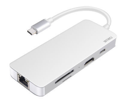 8 In 1 Usb C Type C Hub To Usb3.0 Type-c 3xusb High Speed Splitter 4 ...