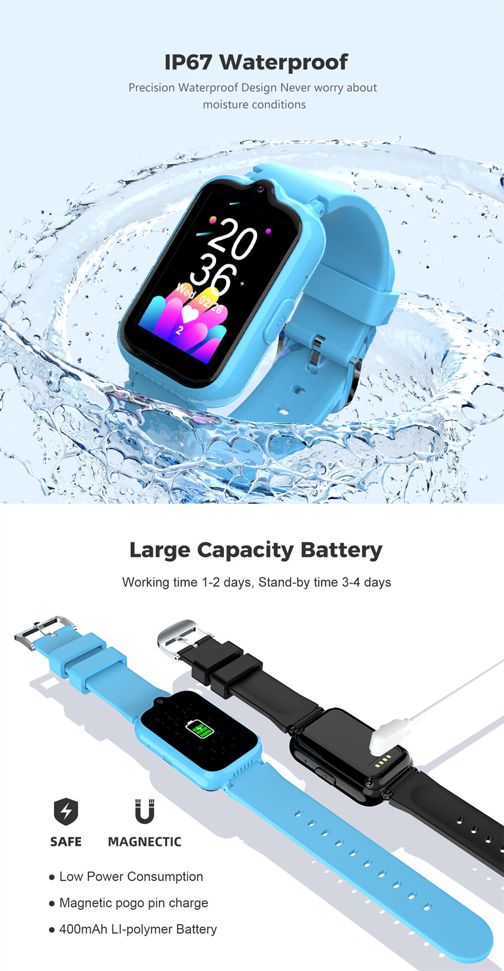 Bulk Buy China Wholesale New Slim Smart Watch Children Sos Video Call ...