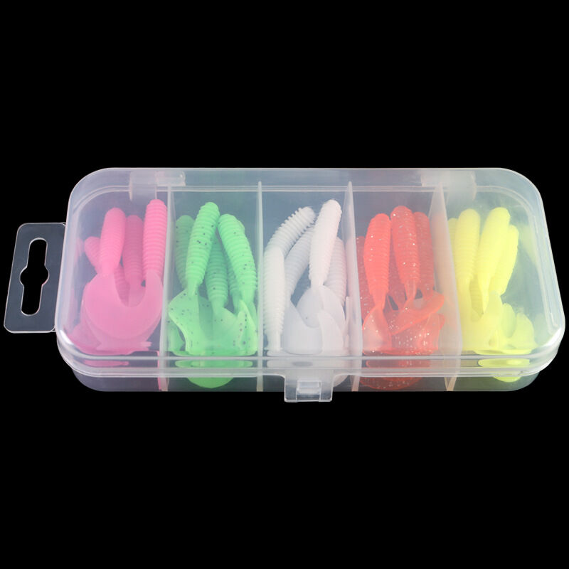 Boxed Soft Bait, Perch, Curly Mouthed Fish Bait, Soft Worm Thread ...