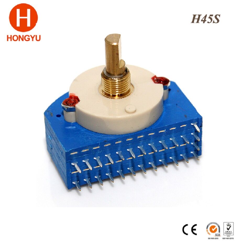 Factory Pcb Pin Sealed Switch Rotary Band Switch For Audio Mixer ...