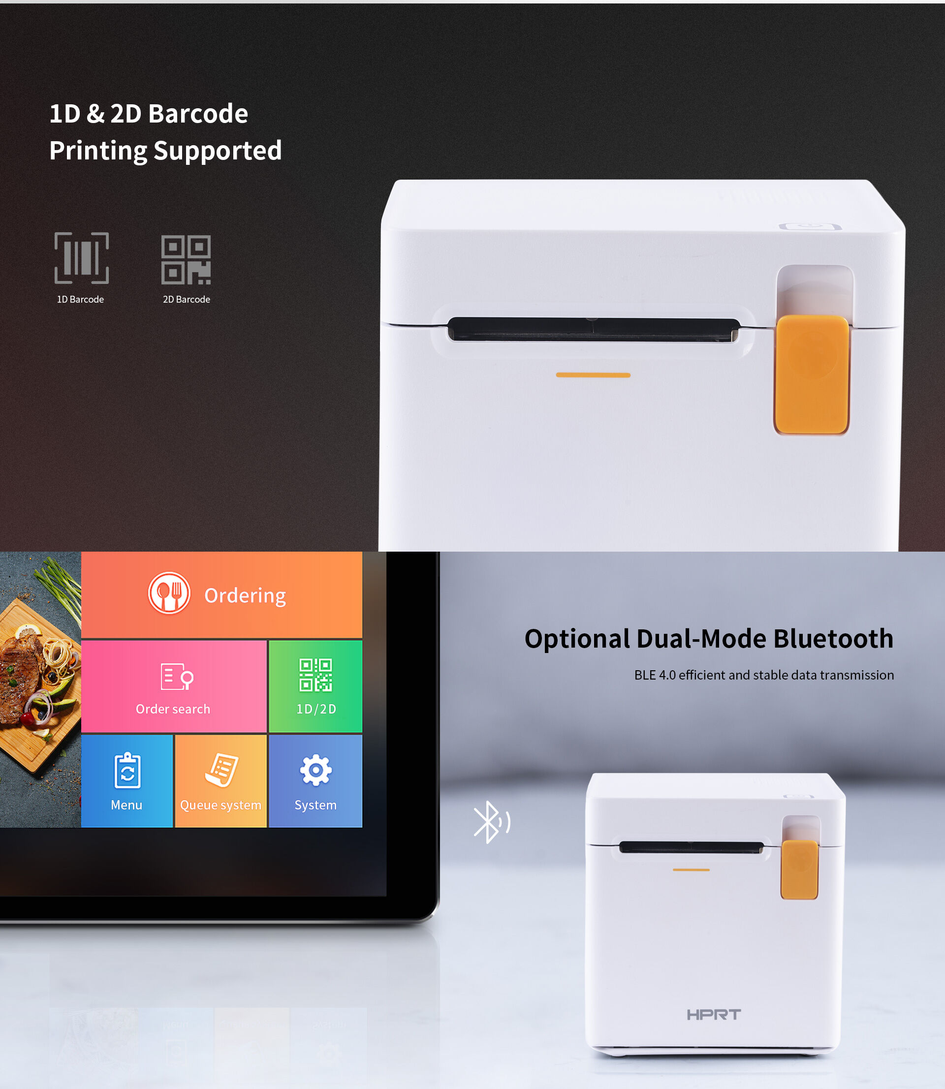 High Quality 58mm Bluetooth Usb Thermal Receipt Printer Pos Label ...