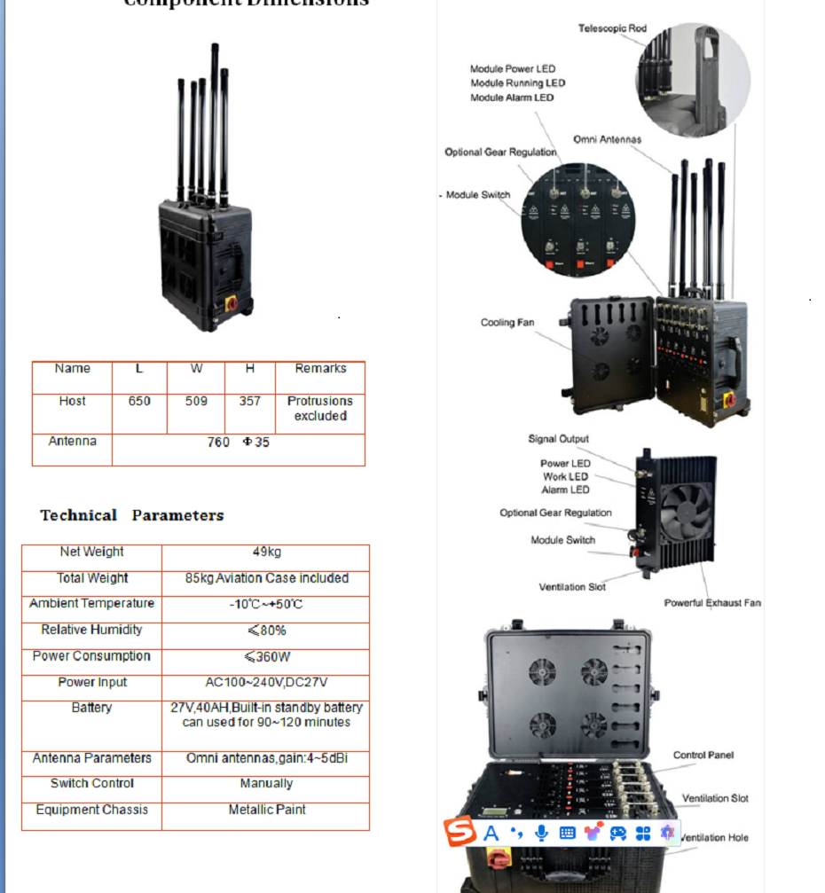 Factory Direct High Quality China Wholesale 600w High Power Fpv Jammer Up To 5000meters $1 from ...
