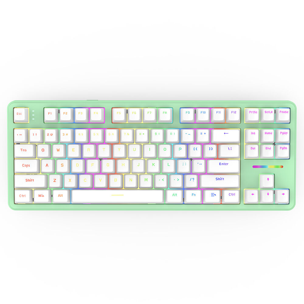 Ergonomic Design Hot-swappable Keyboard Gorgeous Rgb Effect Mechanical ...