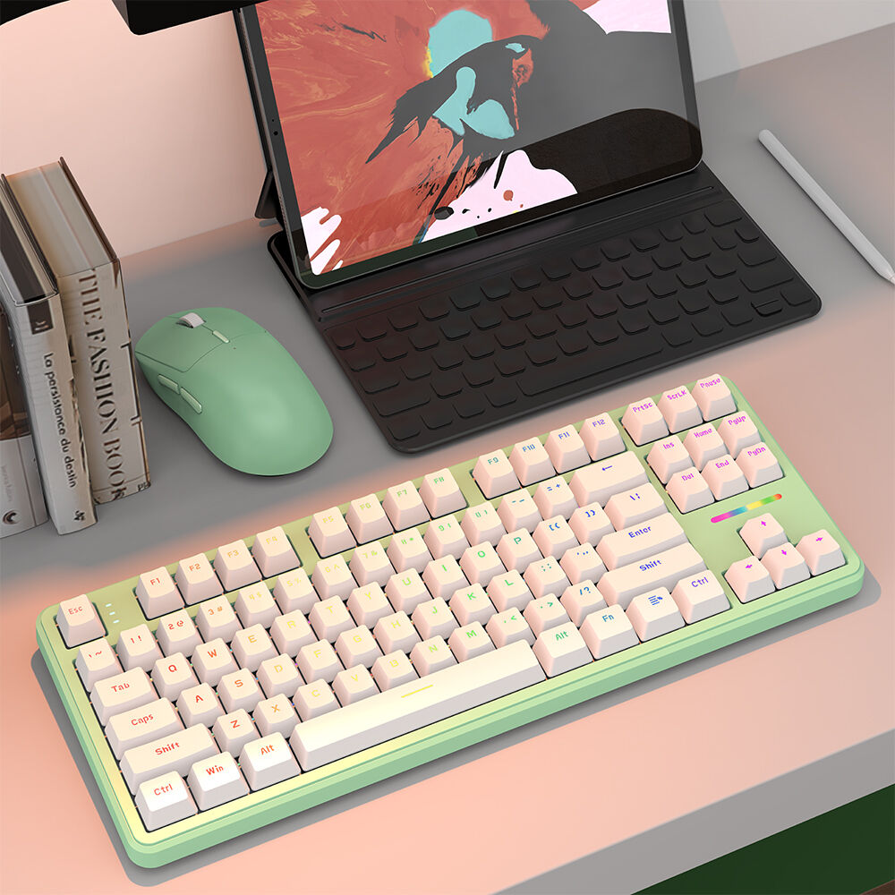 Ergonomic Design Hot-swappable Keyboard Gorgeous Rgb Effect Mechanical ...