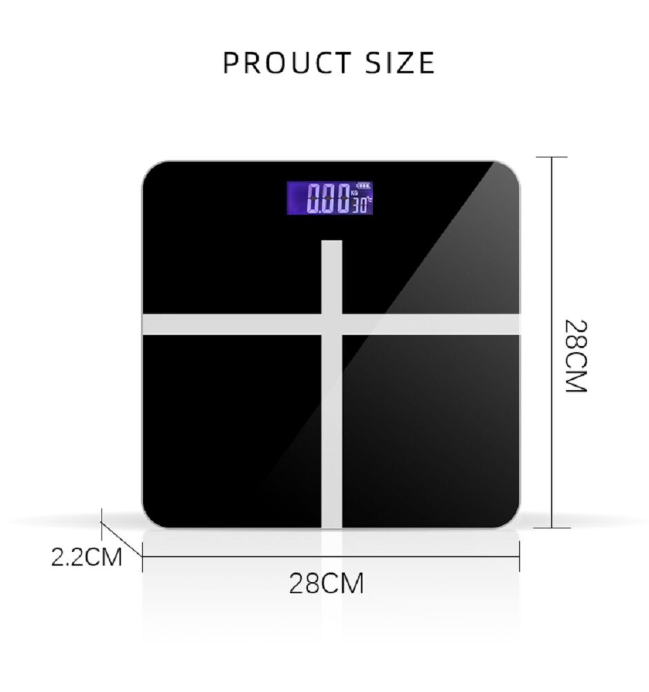Electronic Weighing Scale Digital Body Fat Scale Bathroom Scale ...