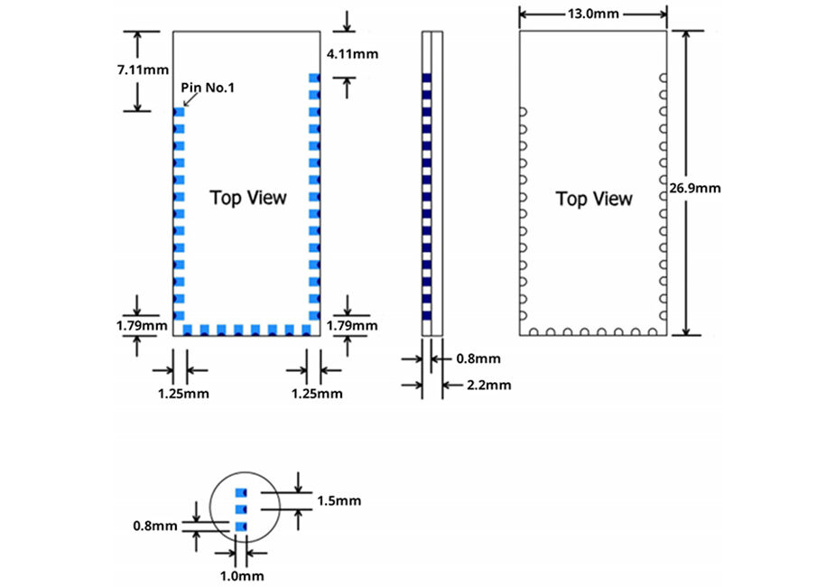 Embedded Class 1 Csr8811 Tx Rx Uart/i2c/pcm/i2s/usb 3.3v Spp/hid/ble Bt ...