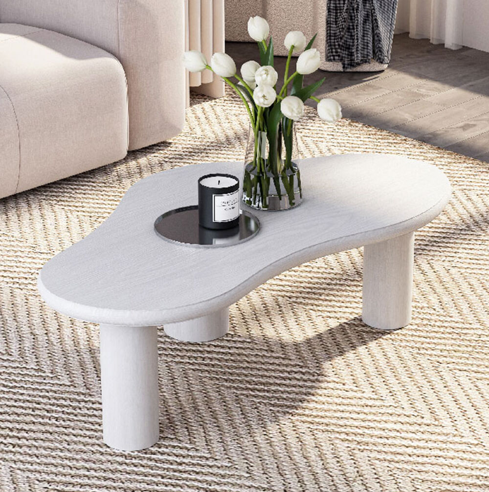 2024 Luxury Wood Coffee Tables Modern Cloud Shape Center Modular ...