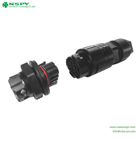 Solar Inverter Ac Connector 5pins Ac Output Connector Panel Male To ...