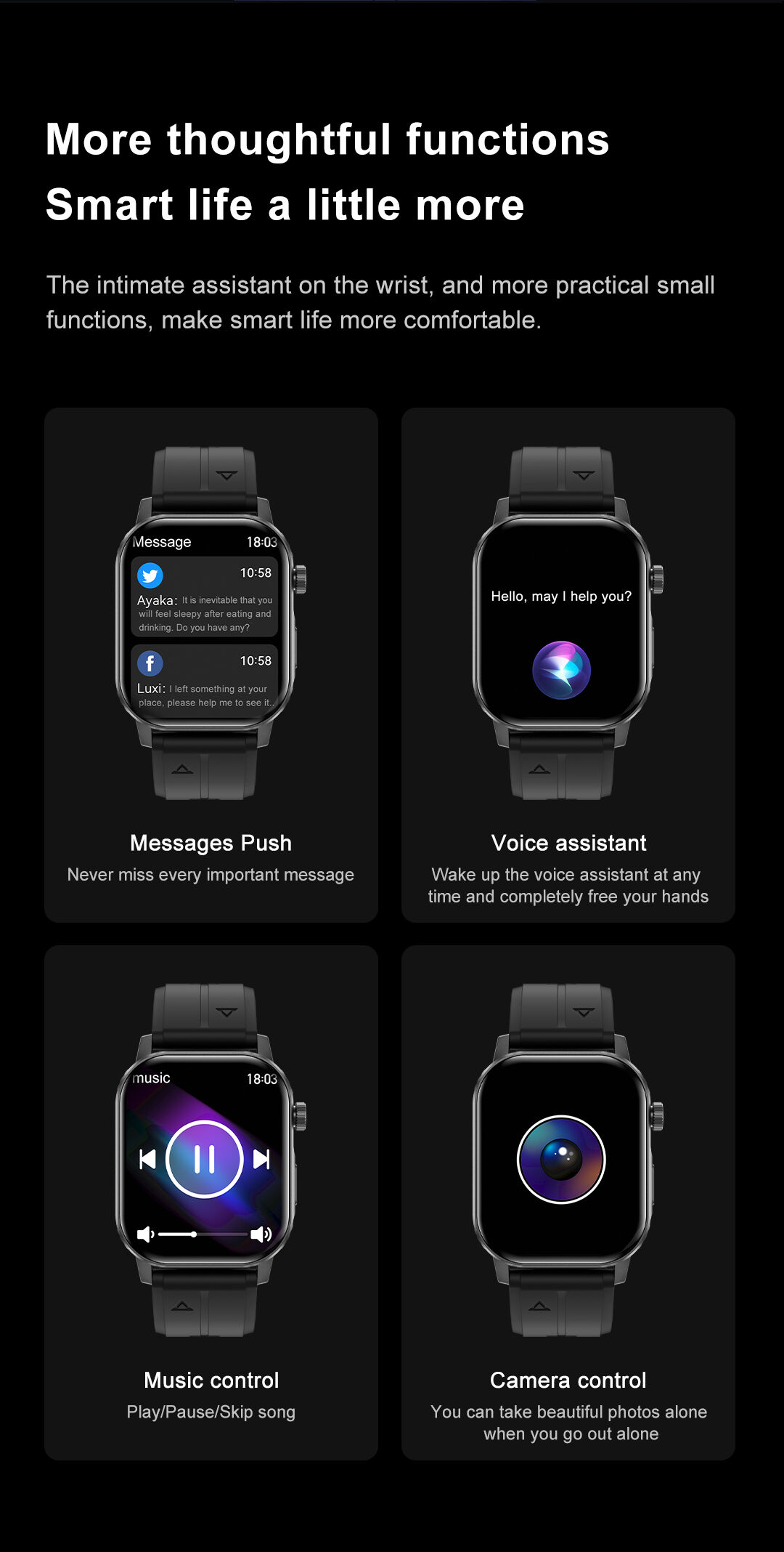 Factory Price Borderless Thin ,light Design Waterproof Smart Watch ...