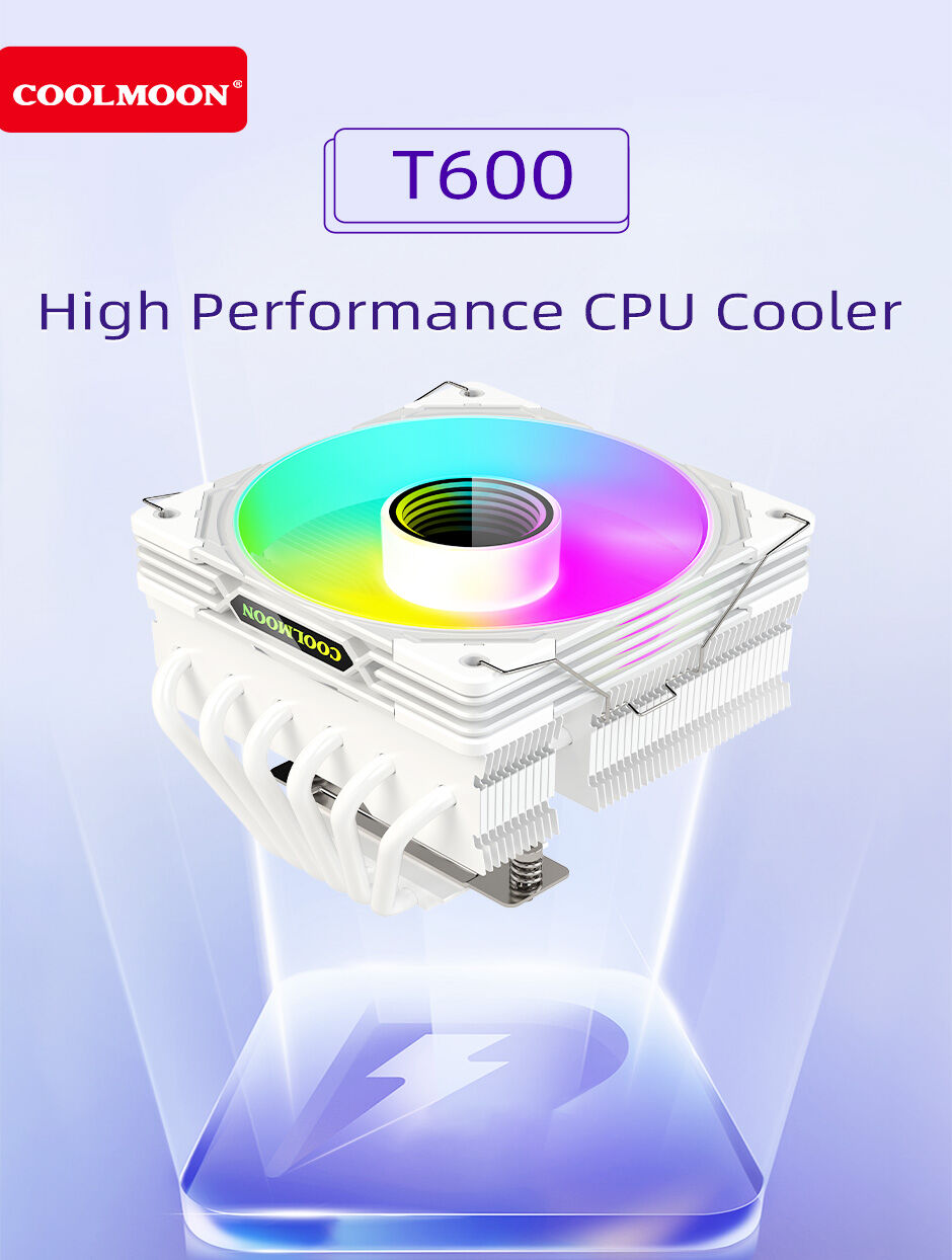Factory Wholesale Coolmoon Support Oem/odm Gaming Pc 6 Heat Pipe Cpu ...