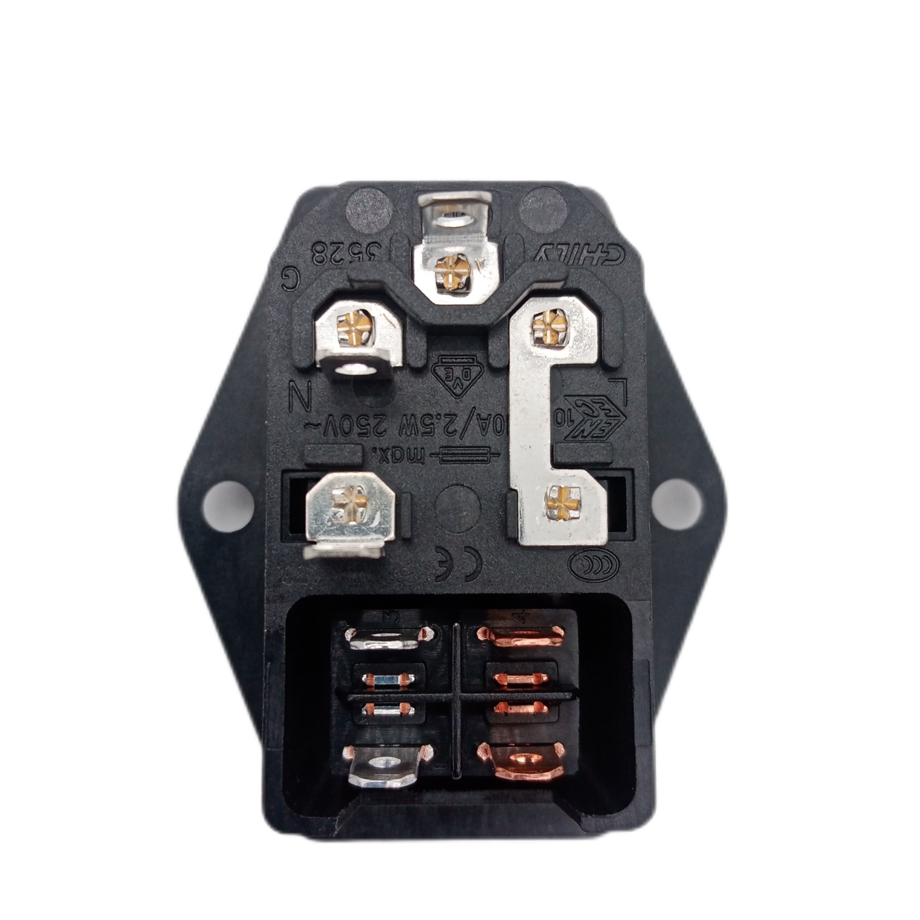 Iec 320 10a 250v 15a 125v Ac Rocker Switch C14 Socket Connector With ...