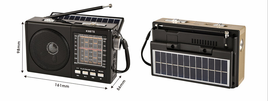 K13bts Solar Radio,usb/tf/bluetooth Function,with Solar Panel - Expore ...