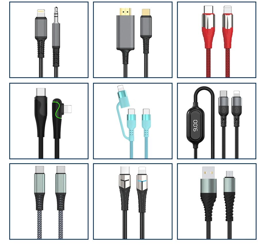 New Bright Edge Color Customized Aluminum Alloy Silicone Data Cable ...