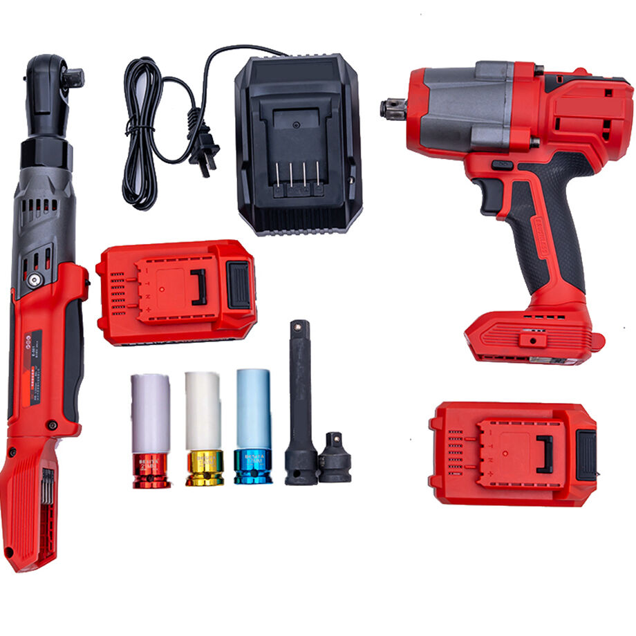 850n.m Torque Brushless Electric Impact Wrench With 20vf Battery 1/2 ...