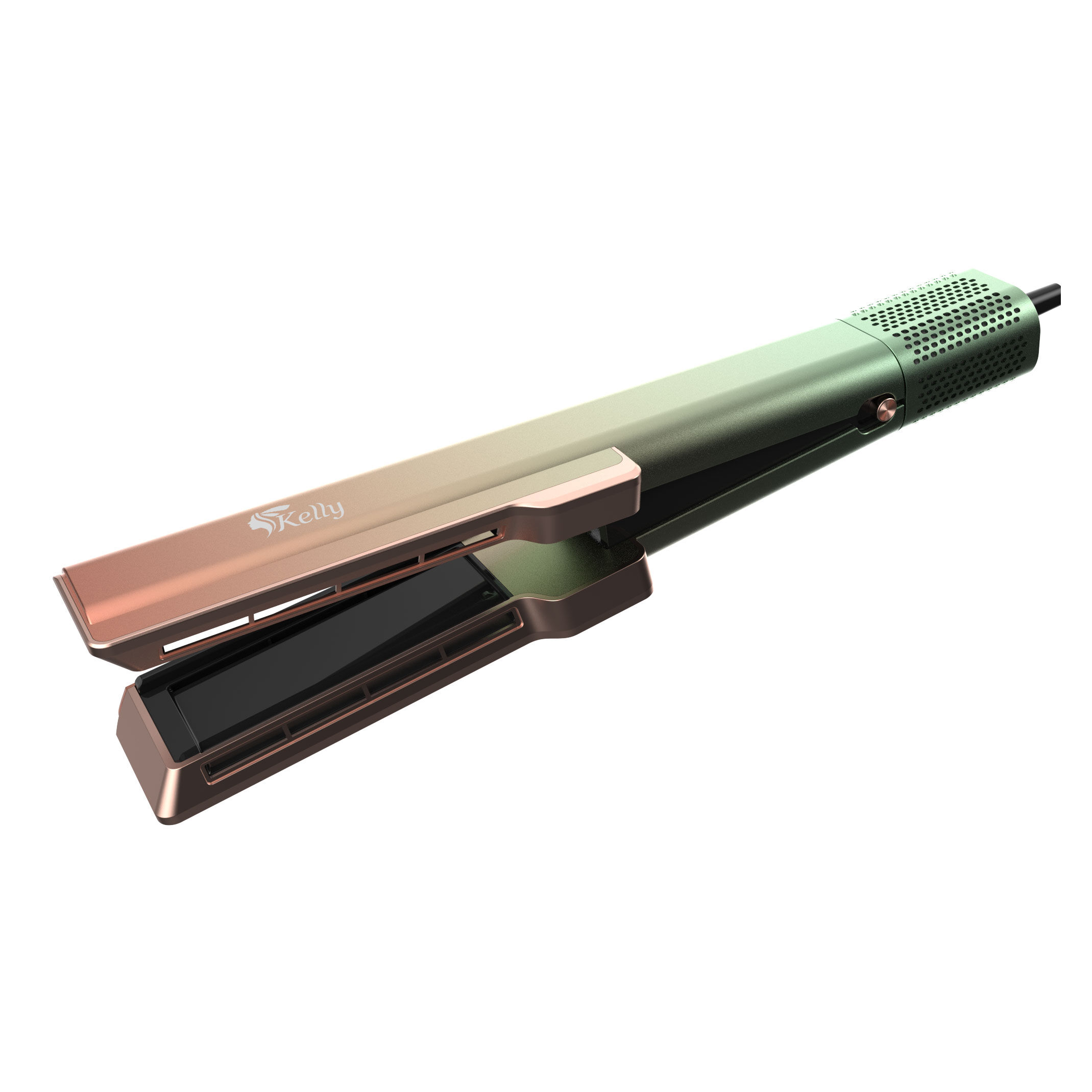 Airstrait Straightener No Hot Plates Or Heat Damage， Wet To Dry ...