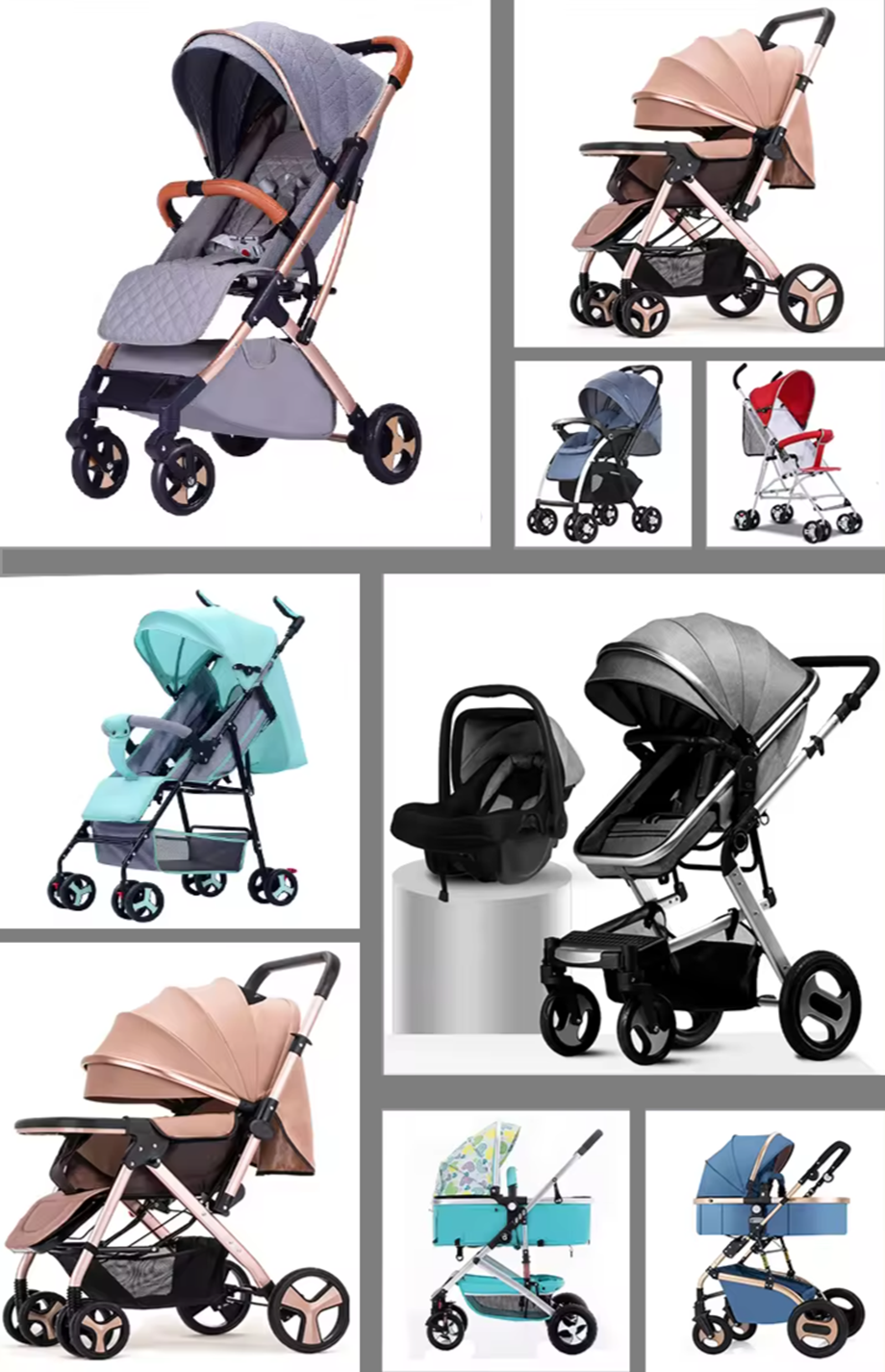 High Quality Baby Stroller Manufacturer Wholesale Luxury 3 In 1 Baby ...