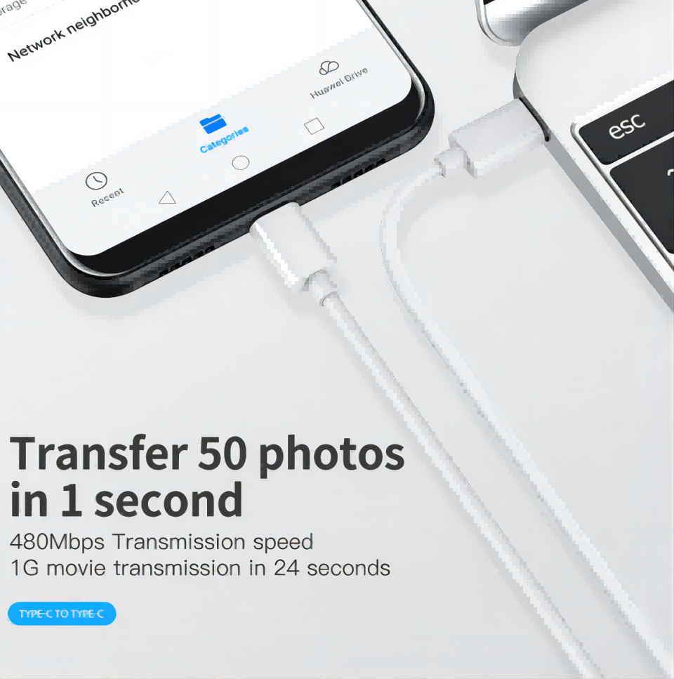 5a 100w Fast Charge Quick Charging Usb C To Usb C Pd Charger Data Tipo ...