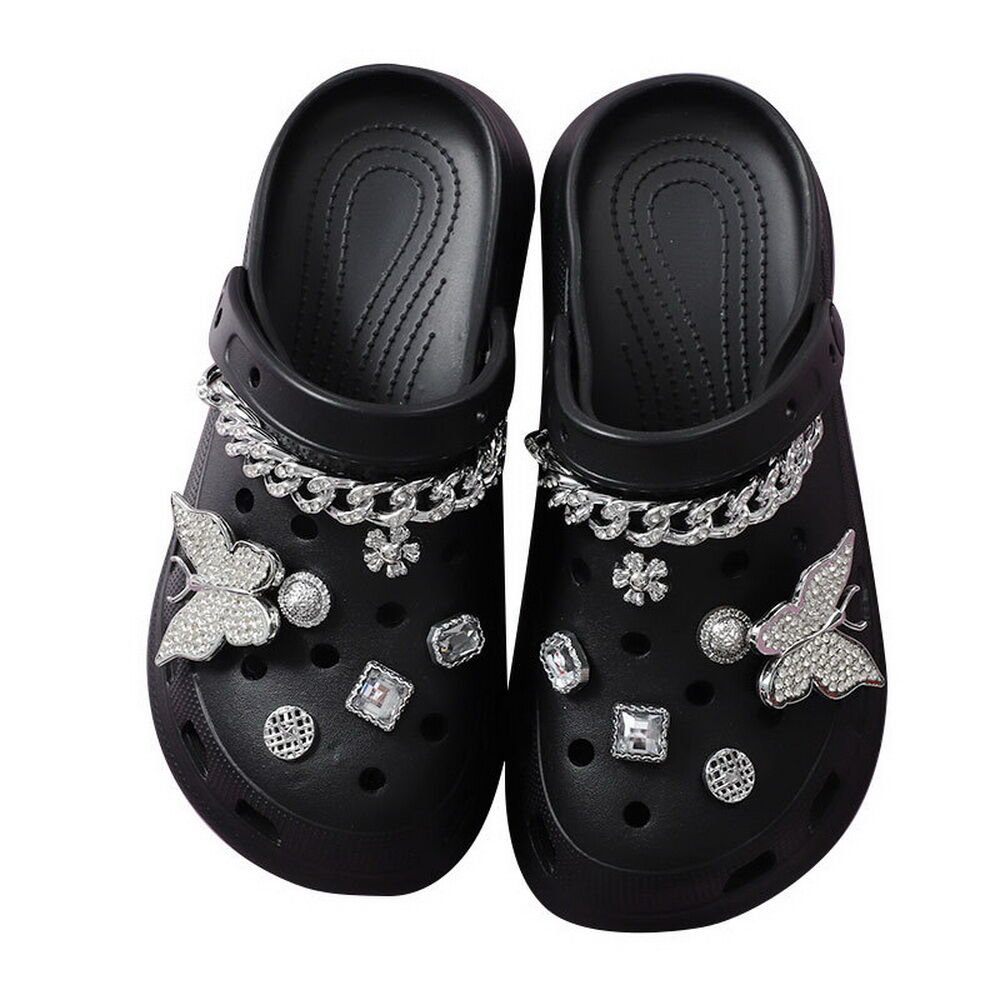 New Diamond Charms Slippers Women' Clogs Garden Beach Water Shoes ...