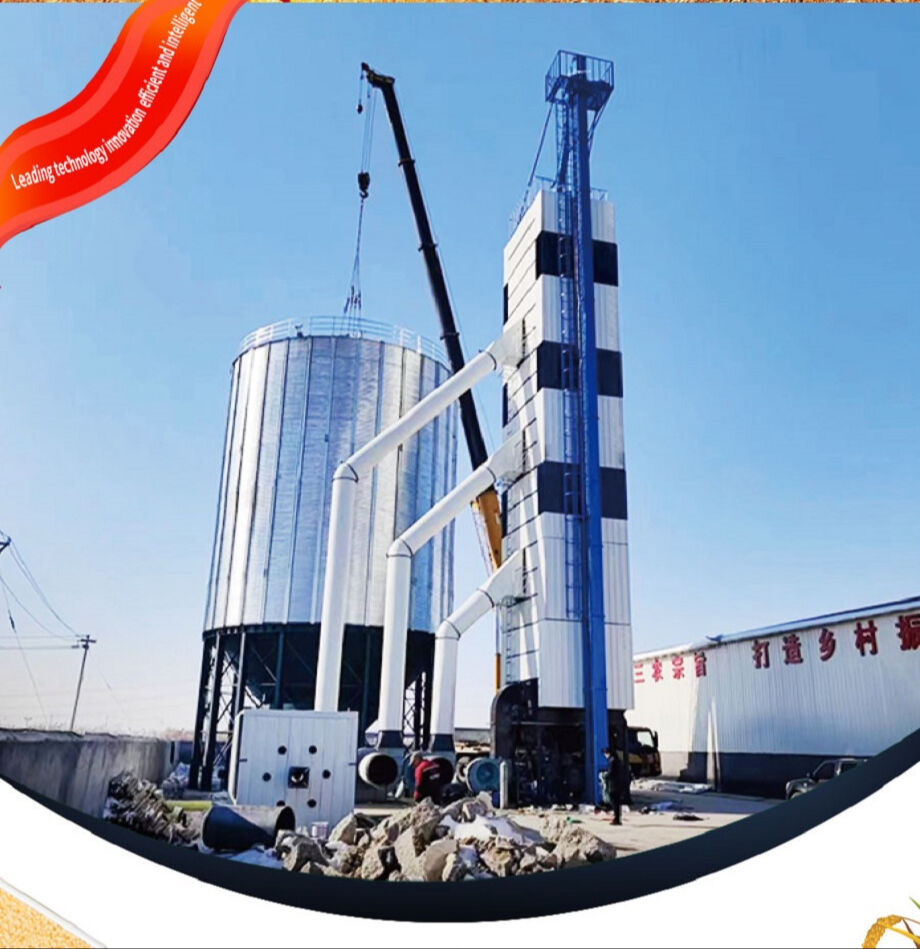Large Capacity Rice Dryer Tower Vertical Paddy Rice Dryer Energy Saving ...