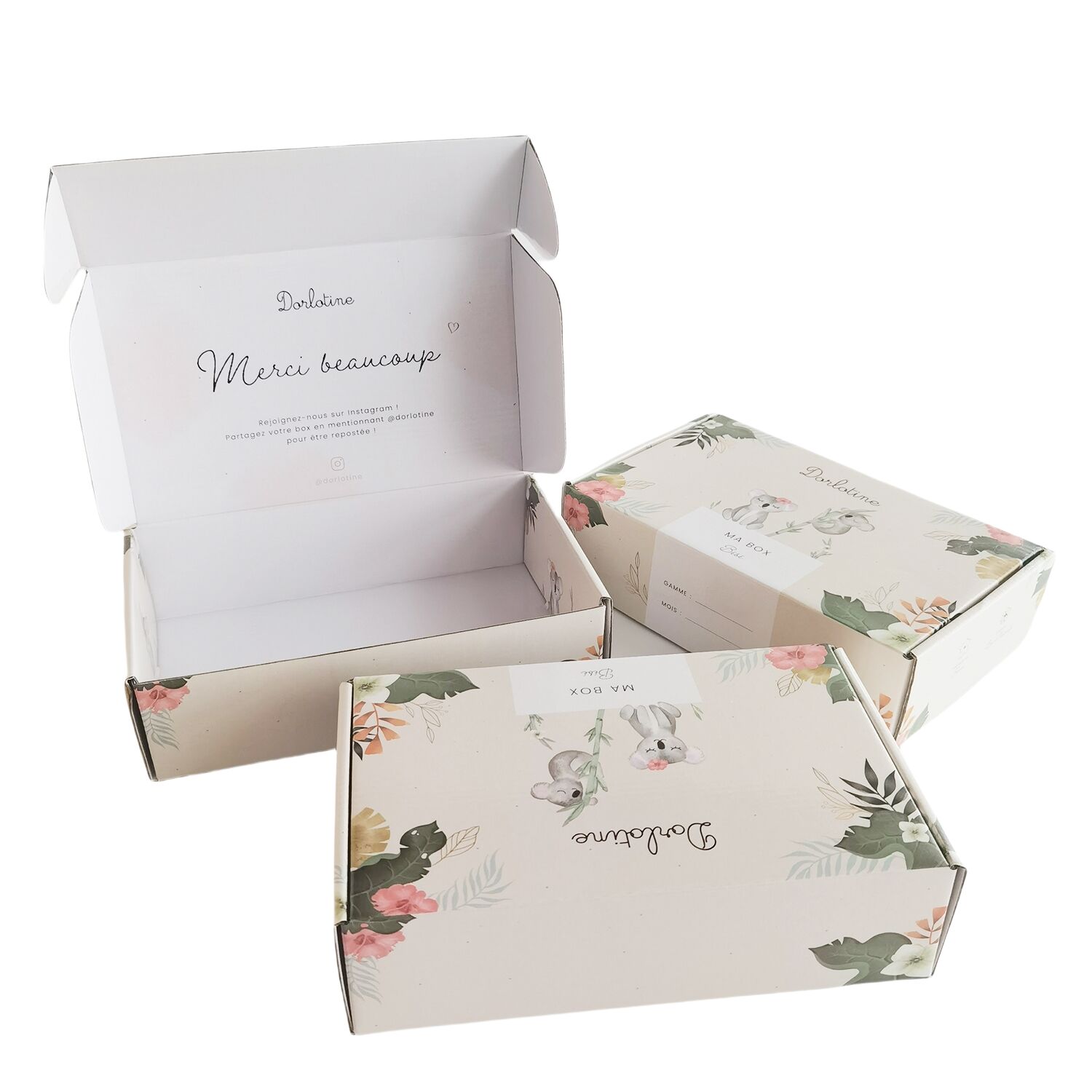 Custom Corrugated Paper Ecommerce Postal Shipping Box Packing Delivery ...