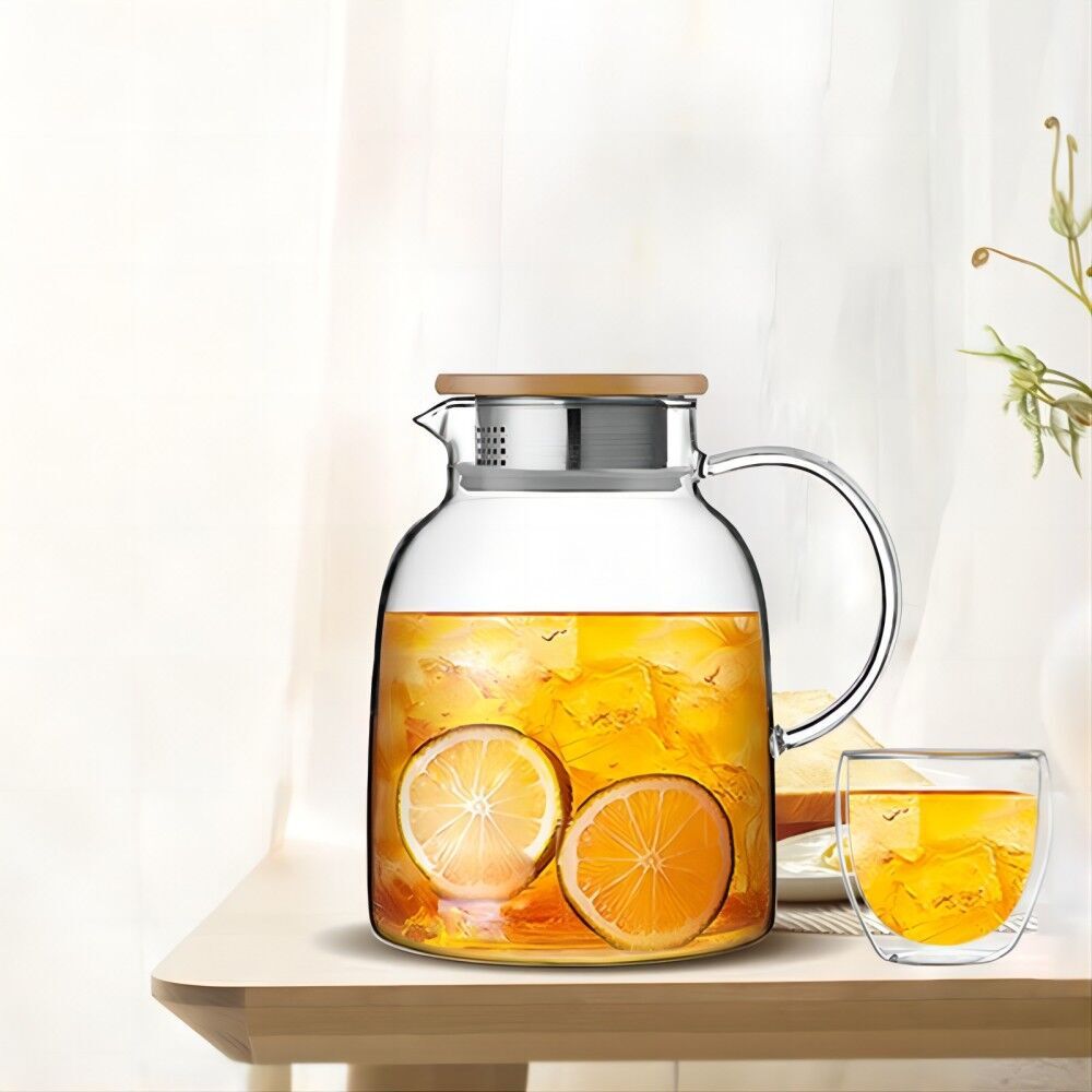 Hot Sale Spout High Borosilicate Glass Cold Water Jug Heat Resistant ...