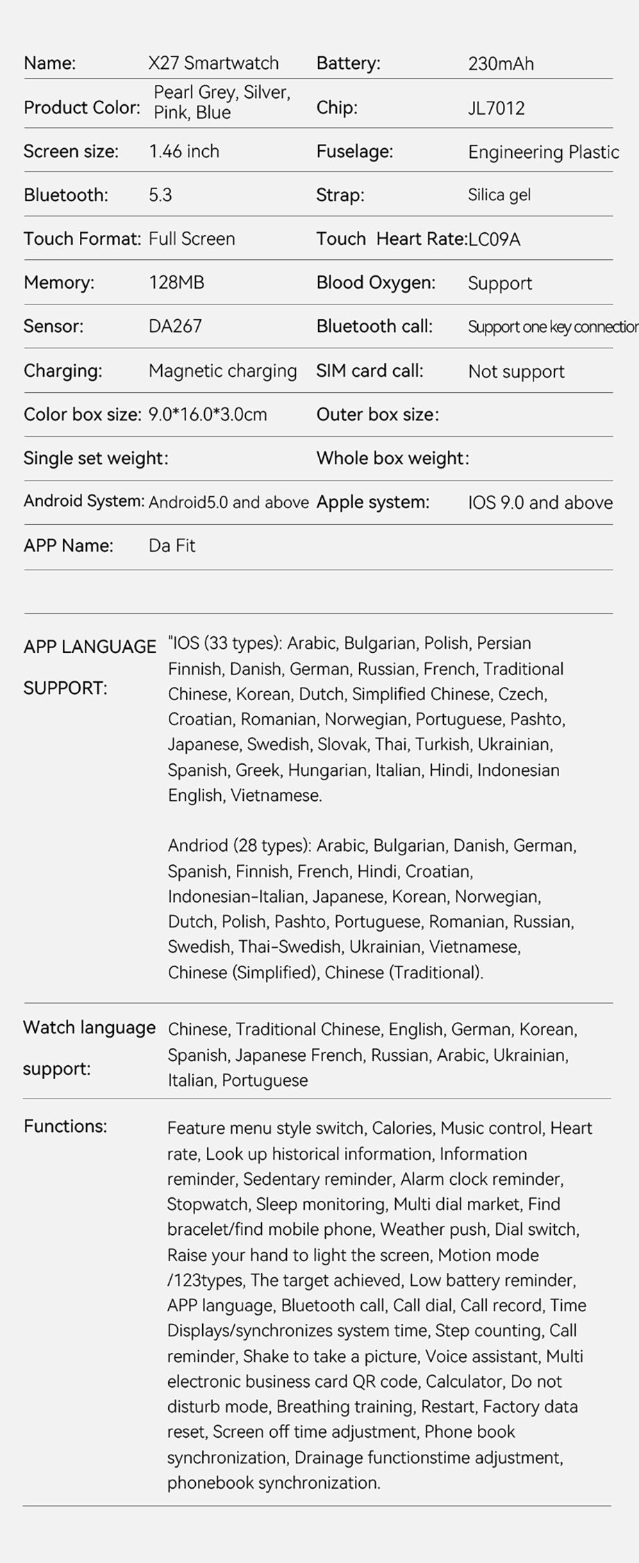 Factory Price X27 Most Cost-effective Round Smartwatch Support ...